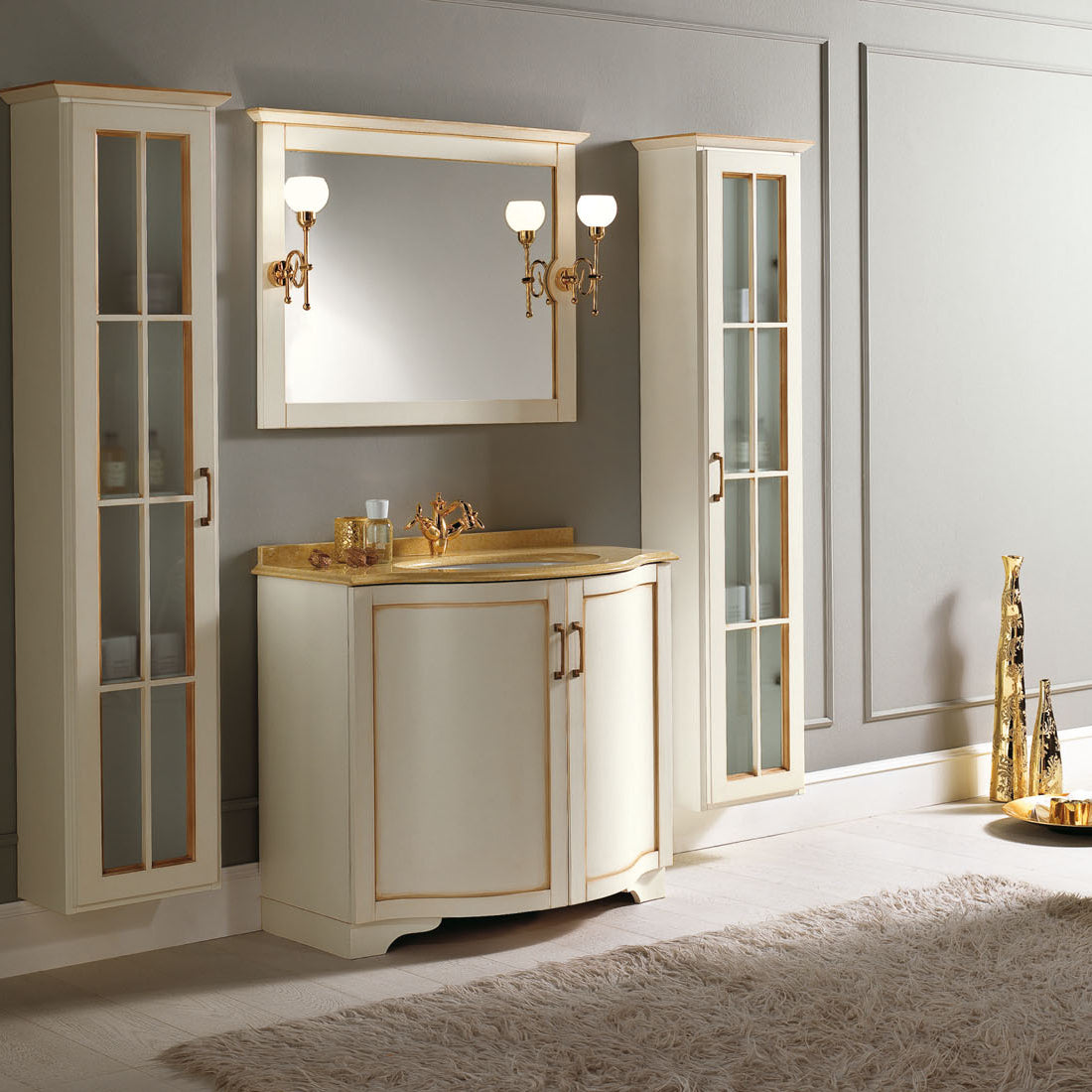 Mobilier baie clasic Windsor 3 93x59x201 cm Bmt Mobili Italy— IdeaCasa ...