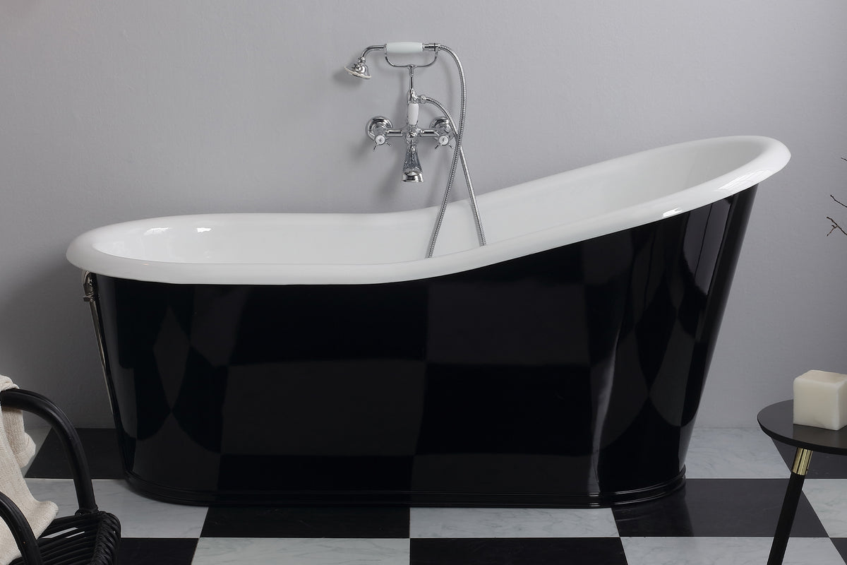 Cada baie fonta clasica Old Lavande colorat 137X76 cm made in Italy ...